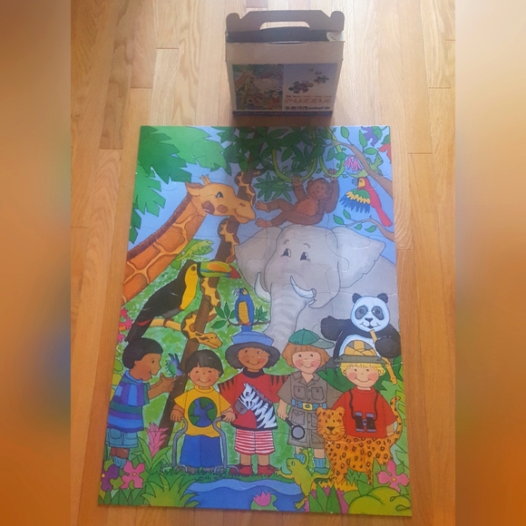 Unicef | Toys | Vintage 995 Unicef Jumbo Jungle And Friends Floor ...